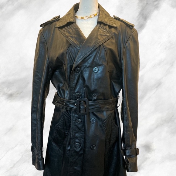 Wilsons Leather | Jackets & Coats | Vintage Wilsons Leather Trench Coat ...
